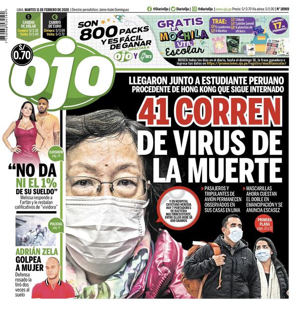 Portada de Diario OJO 11 de febrero web ojo | IMPRESA | OJO