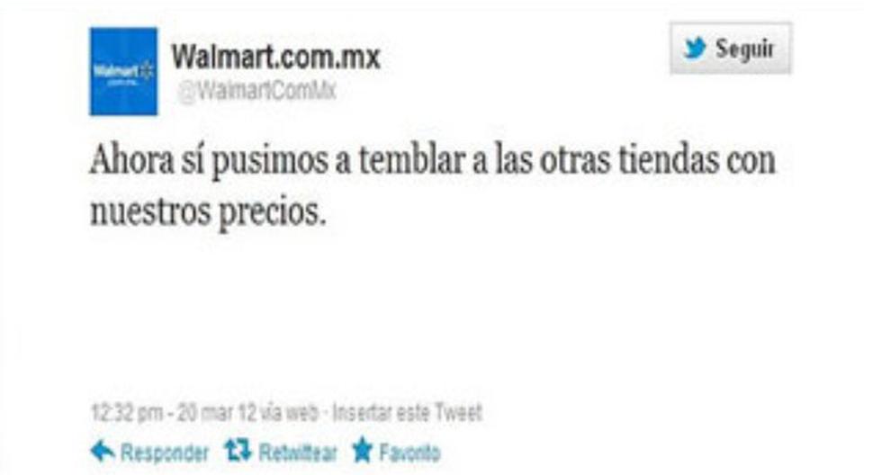 México: Walmart escribió polémico tweet minutos después del sismo ...