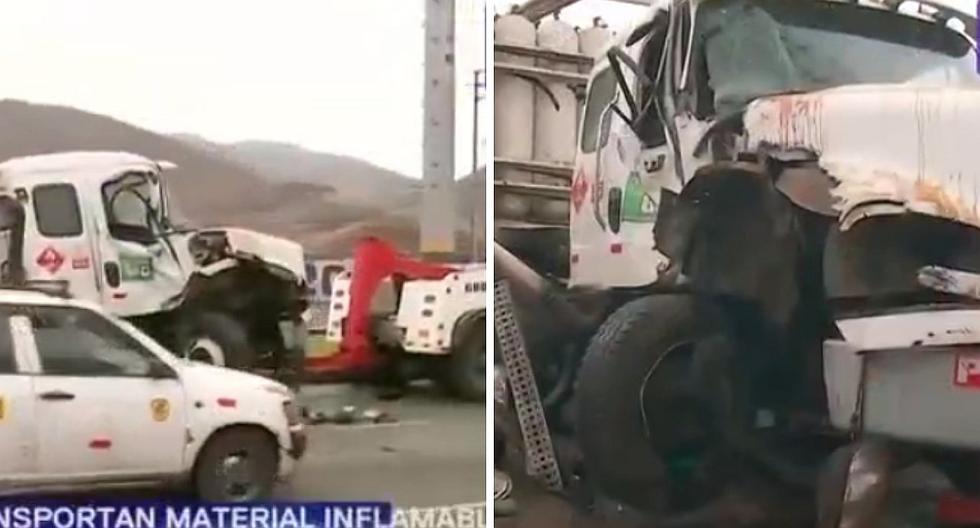 Dos tráileres con combustible se chocan en Ventanilla (VIDEO) | CIUDAD ...
