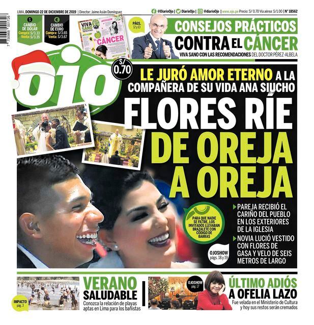Impresa: portada diario ojo | NOTICIAS OJO PERÚ