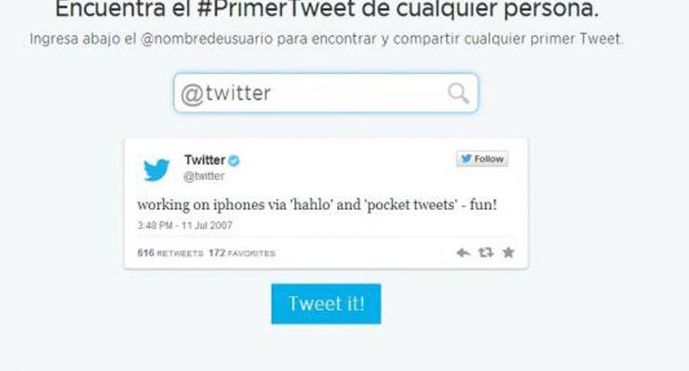 Encuentra tu primer tweet con esta herramienta | Actualidad | Ojo