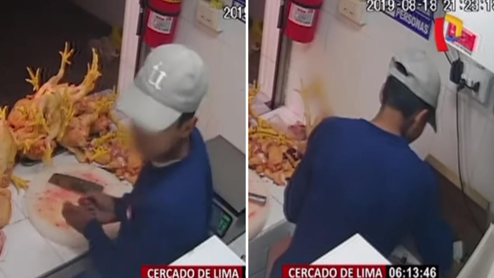 Niño es captado robando dinero y celular de puesto de pollos en el ...