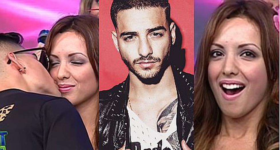 Recuerda cuando Maluma le dio un beso a Rosángela Espinoza que la dejó ...