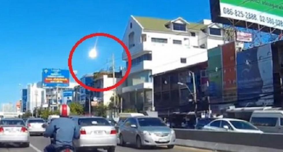 YouTube: Captan caída de meteorito que generó alarma en Bangkok [VIDEO ...