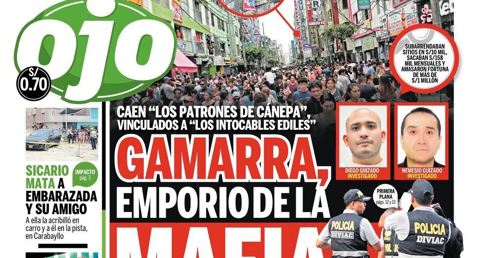 Portada Diario OJO 18 de Febrero de 2020 web ojo | Impresa | Ojo