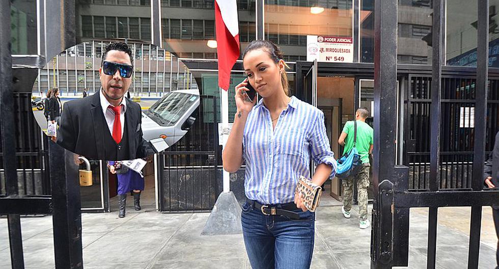 Angie Arizaga volvió a ver a Ángelo Lazo en el Poder Judicial [FOTOS ...